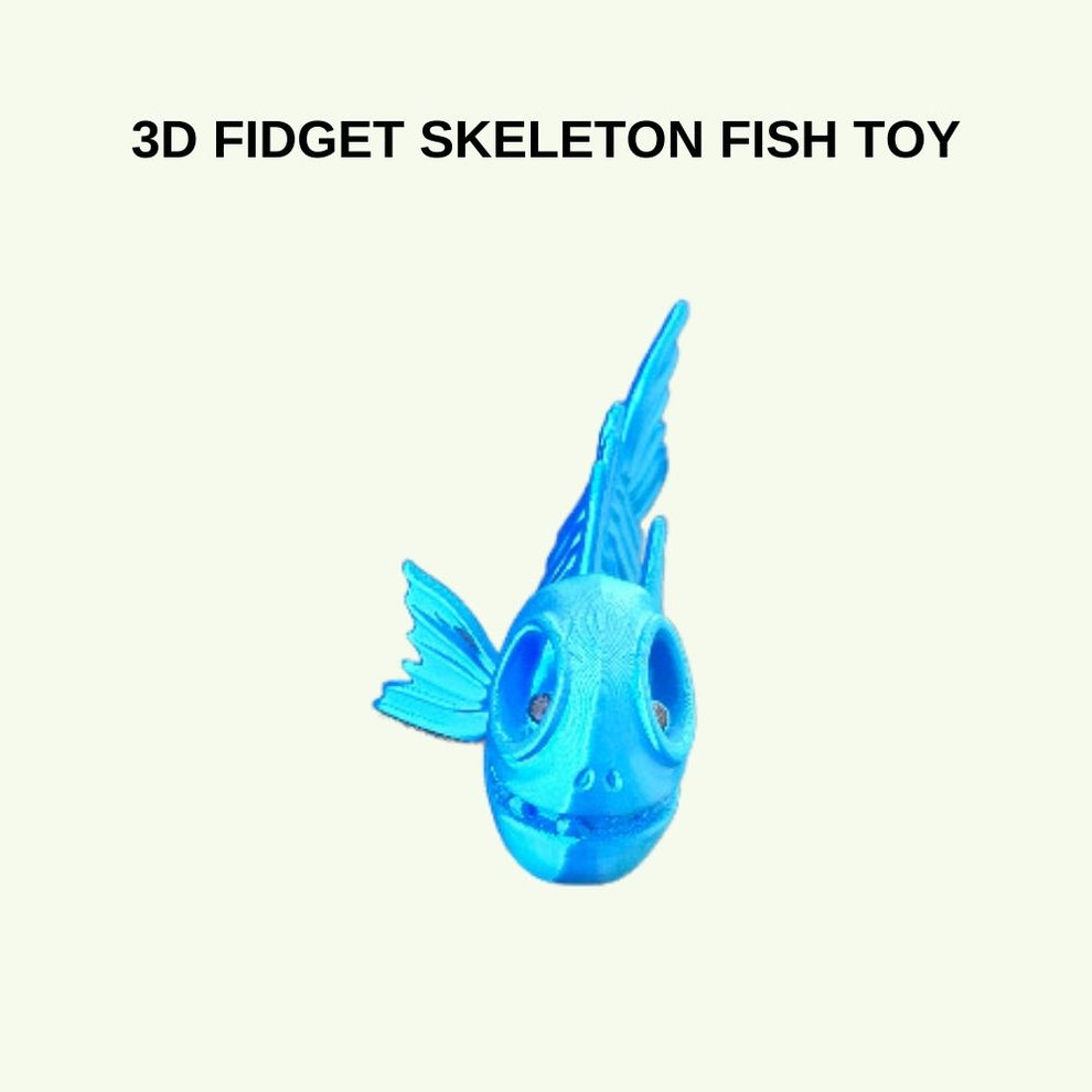Skeleton Fish fidget 3d toy – Chaos 3D Printing