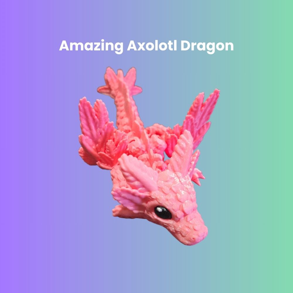Axolotl Dragon Chaos 3D Printing Axolotl Dragon Chaos 3D Printing