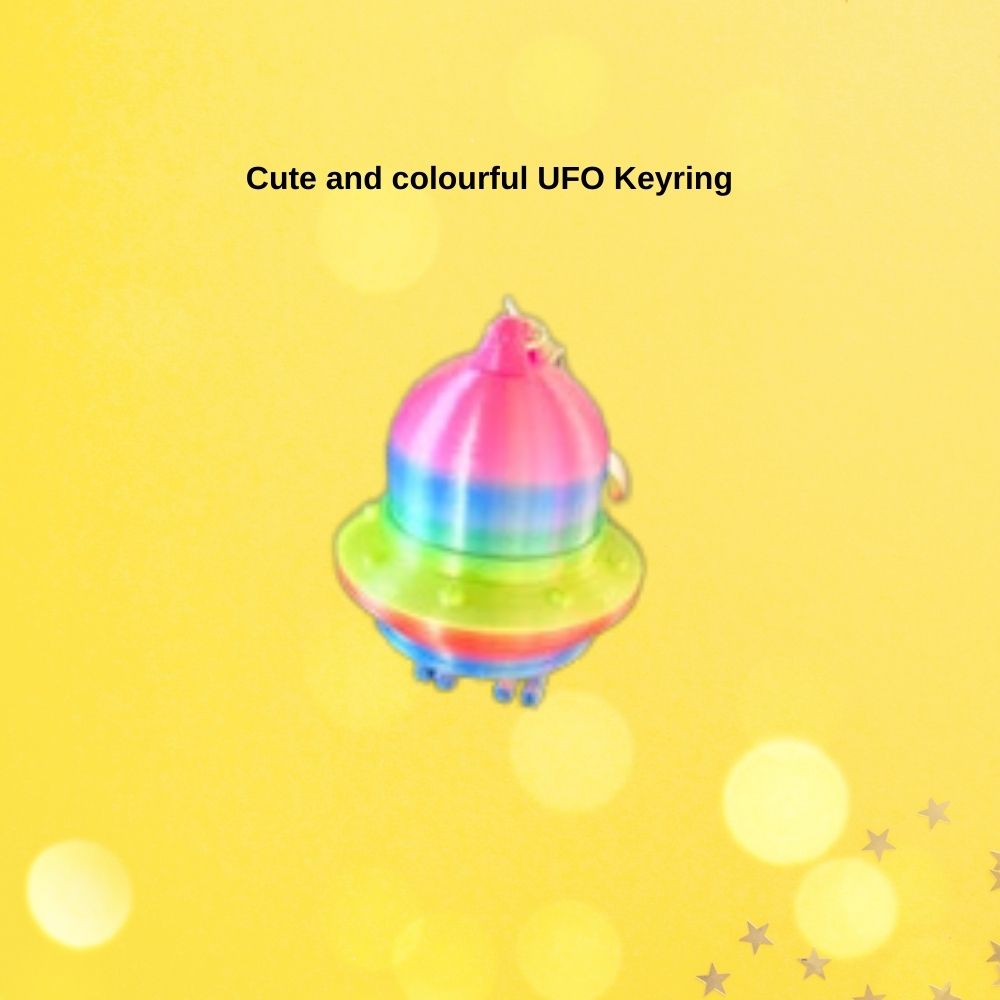 Colourful UFO Keyring - great to decorate your bag as well – Chaos 3D ...