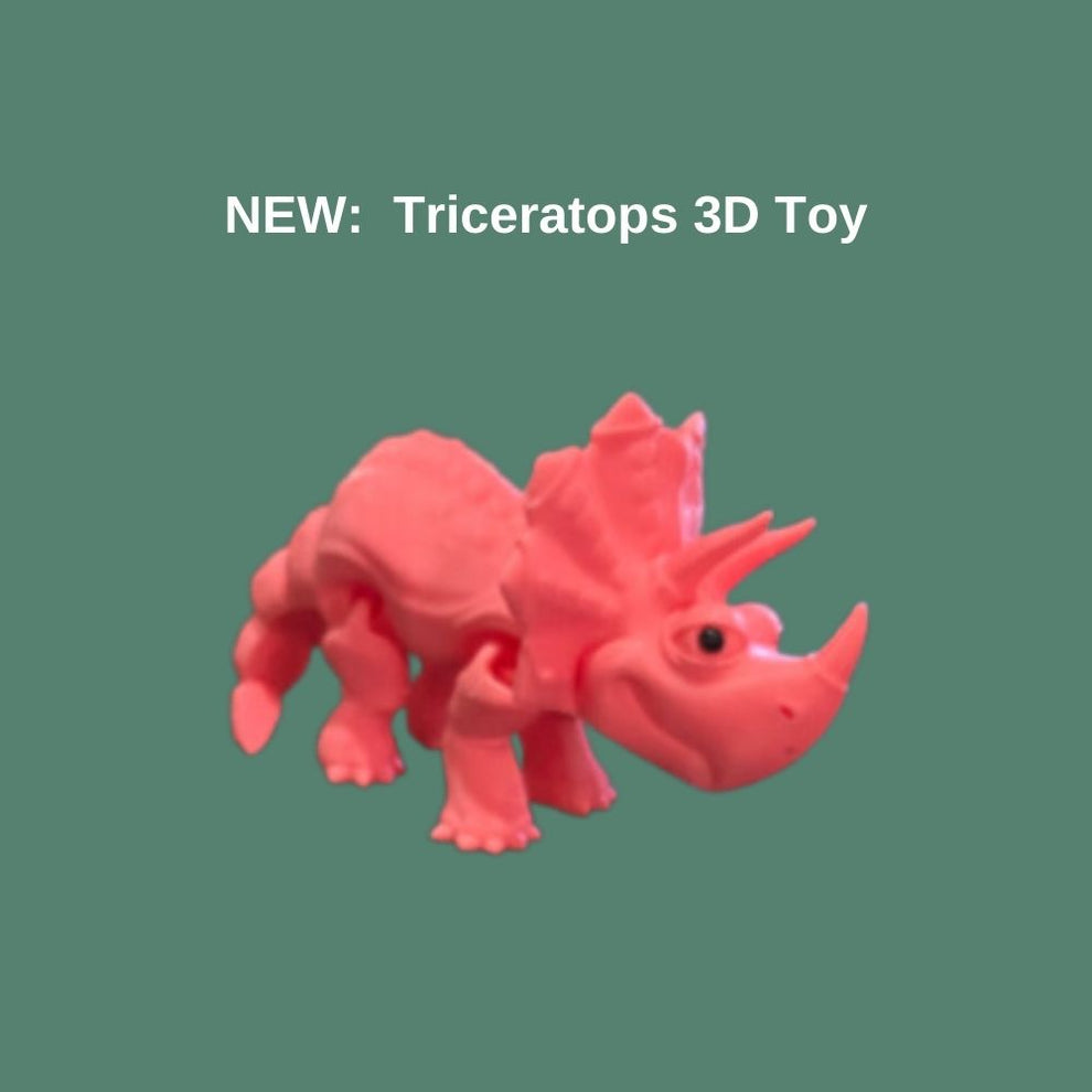 Triceratops 3d toy – Chaos 3D Printing